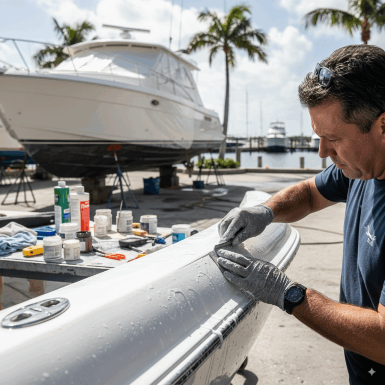 Fiberglass Boat Scratch Repair Guide
